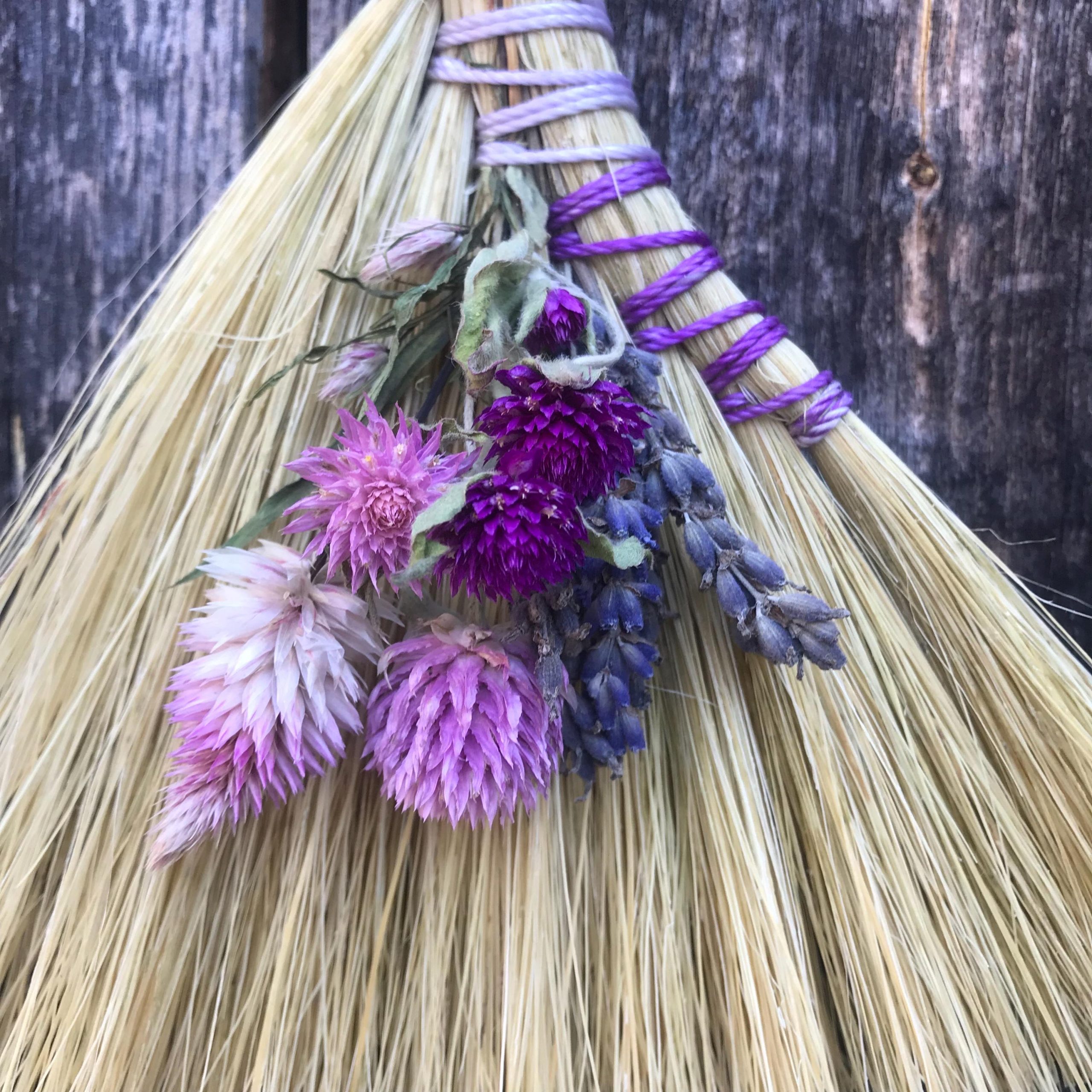Altar Besom, Mini Floral Broom, Small Witches Broom, Tampico Turkey ...