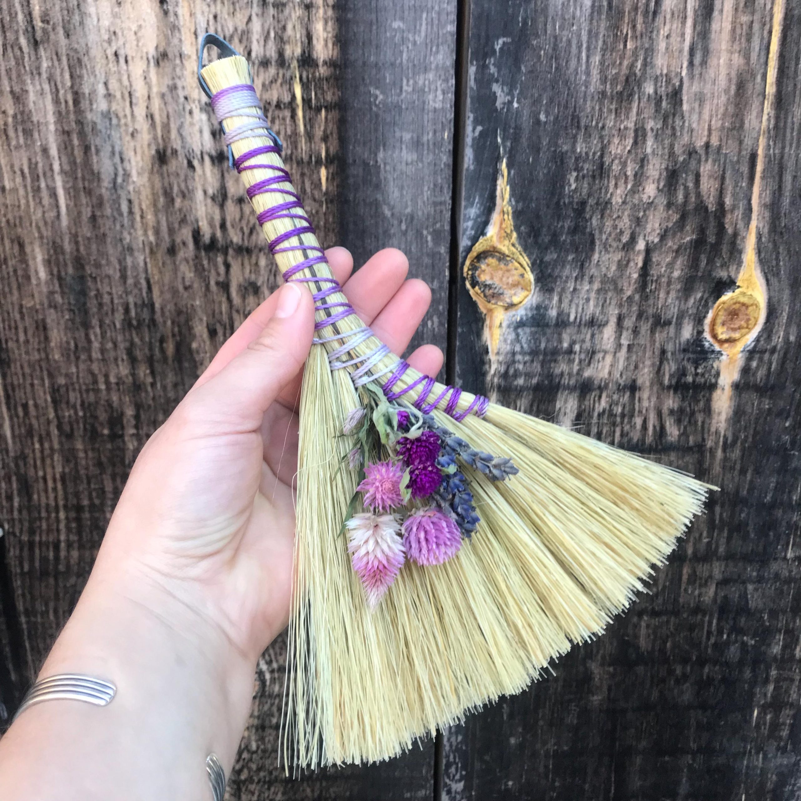 Altar Besom, Mini Floral Broom, Small Witches Broom, Tampico Turkey ...